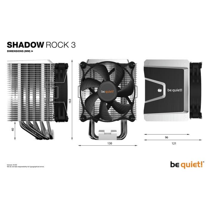 AMCO Marketplace – Jual COOLER & FAN be quiet! Shadow Rock 3 White - 1x ...